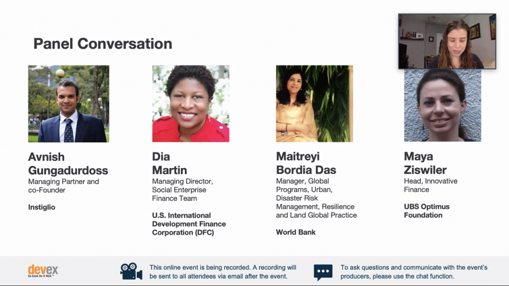 DEVEX & UBS Optimus Foundation: Accelerating impact: COVID-19 and the ...